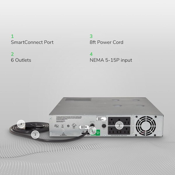 APC Smart-UPS C 1500VA Rack Mountable 2U 120V with SmartConnect