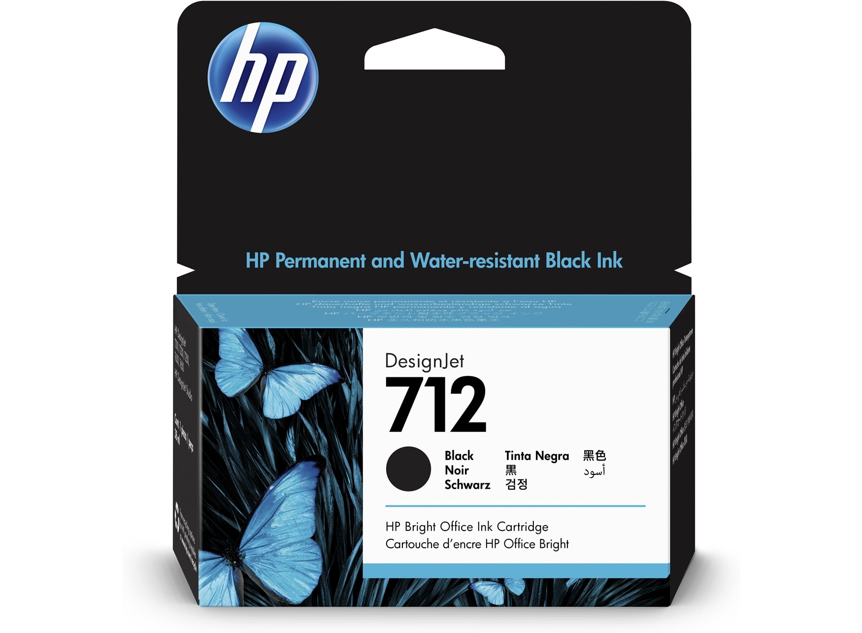 HP 712 38ML Black DesignJet Ink Cartridge