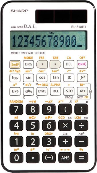 SHARP EL510RT 10-Digit Scientific Calculator with 169 Functions